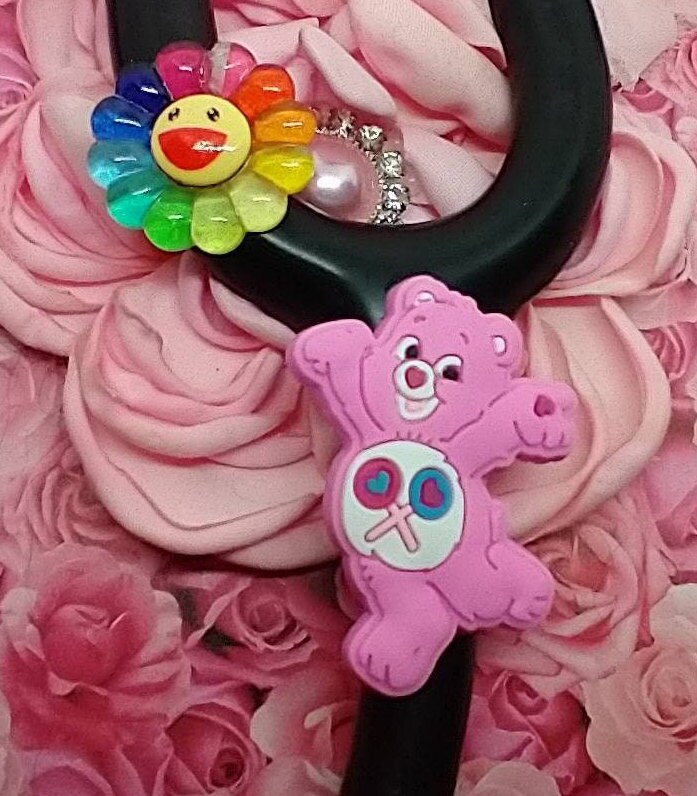 Add Some Fun to Your Stethoscope Pink Bear Butterfly or - Etsy