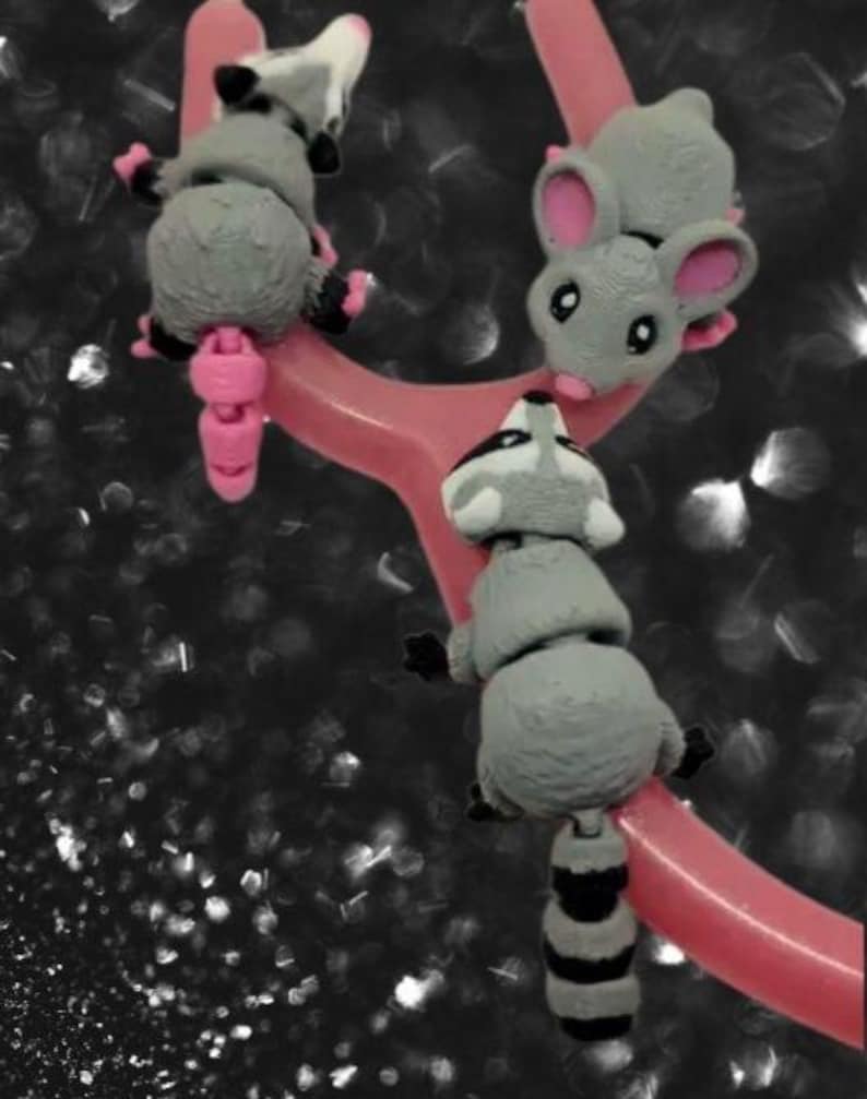 Cute Movable Possum -axolotl-racoon-mouse-sloth- -add Some Fun! to Your ...