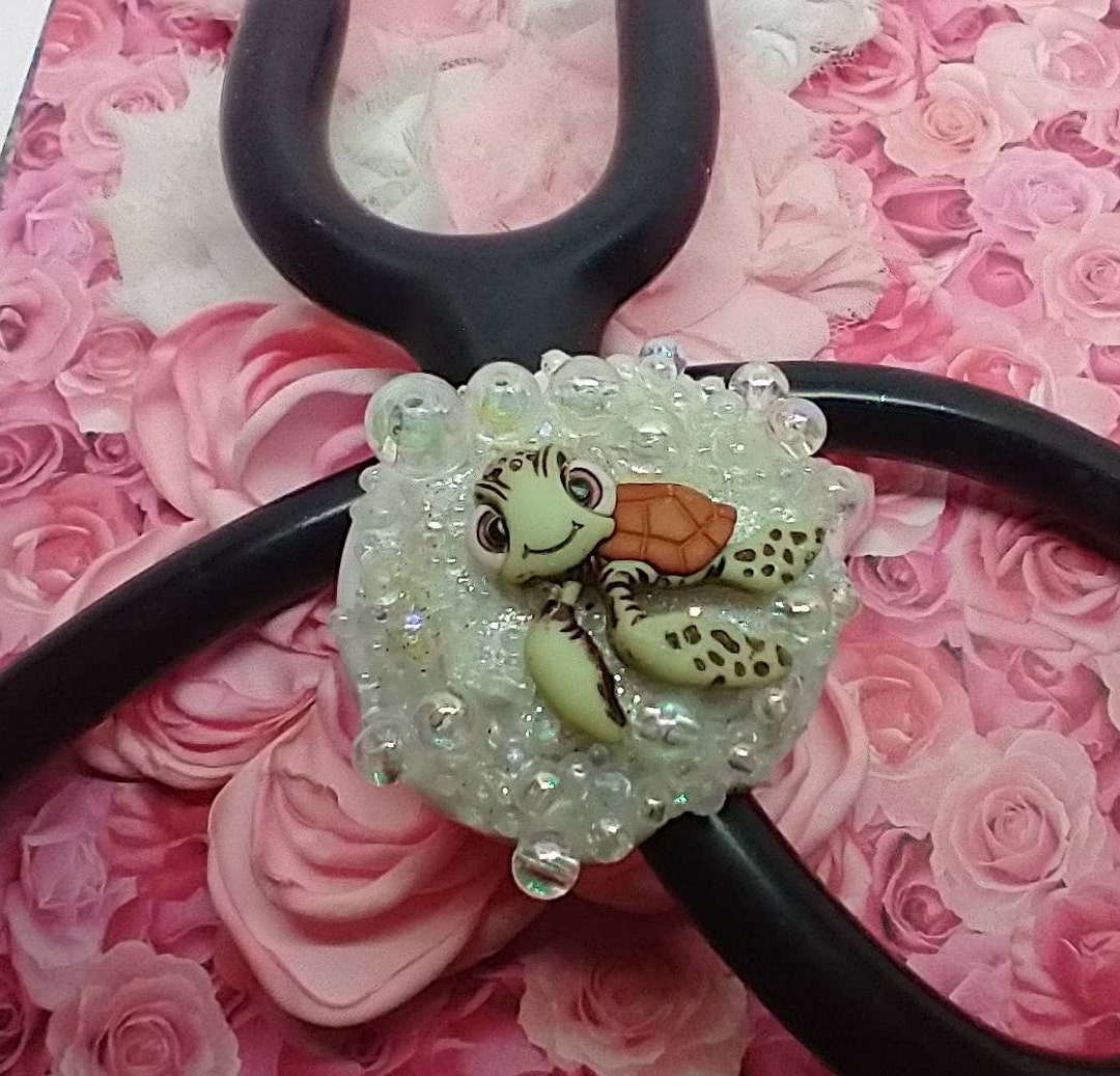 Add Some Fun to Your Stethoscope Cute Turtle Badge for - Etsy
