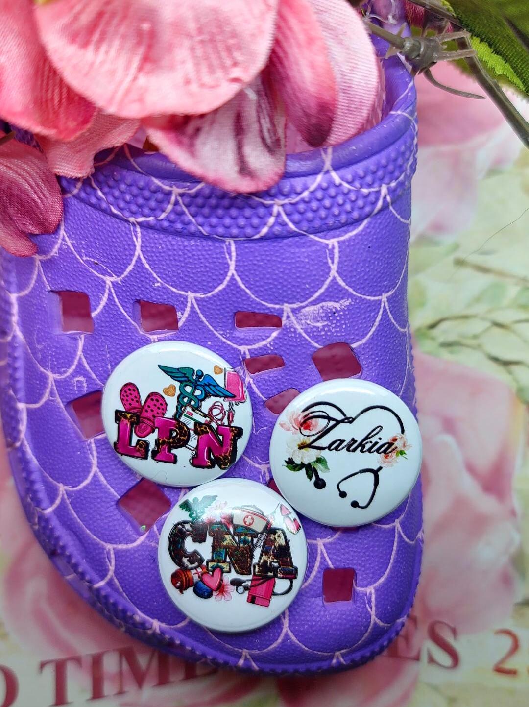 SHOE Charms Add Your Own Photo-name or Initials to Your Crocs- -vet ...