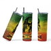 Bob Marley Skinny Tumbler Wrap Jamaican Flag Jamaica Design 15oz 20oz ...