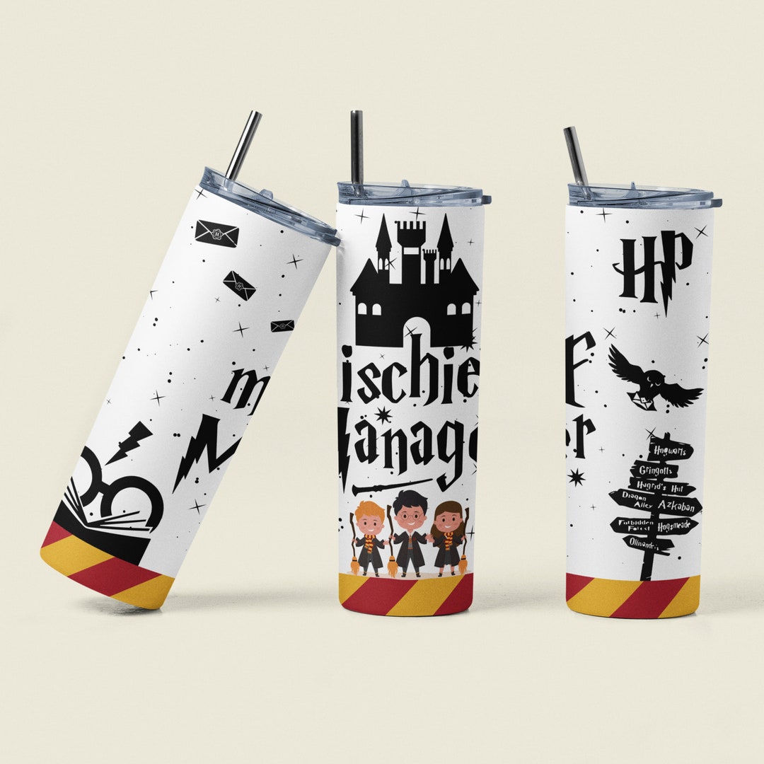 Mischief Manager Skinny Tumbler Wrap Magical Wizard Design - Etsy