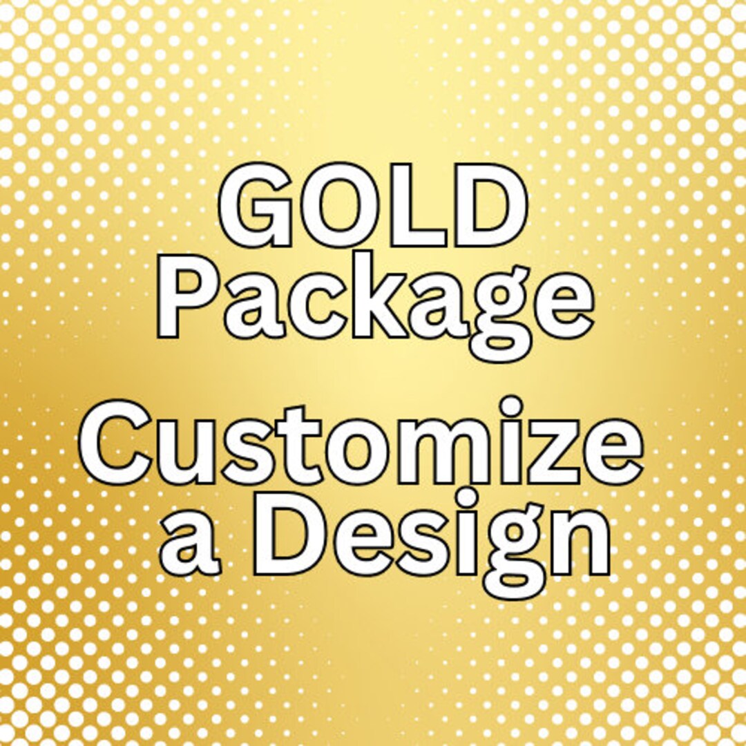 Custom Design GOLD Package: Invitations, Logos, Wall Art (digital ...