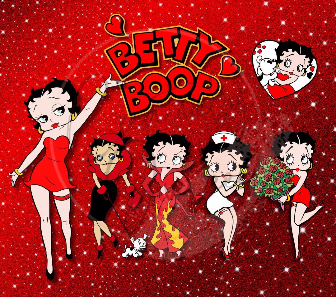 Betty Boop Character Design | Classics | Vintage Skinny Tumbler Wrap ...