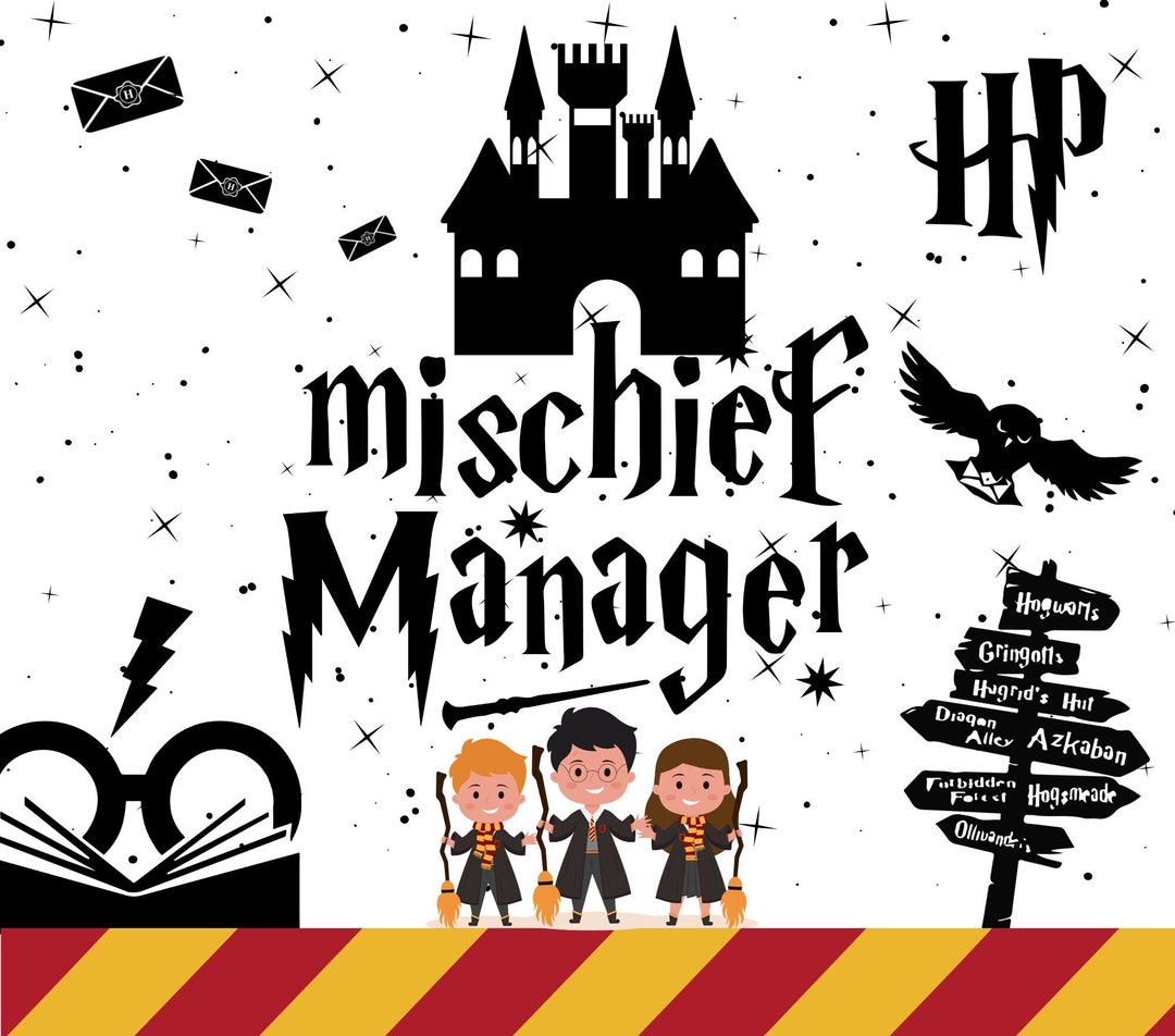 Mischief Manager Tumbler Wrap: Wizard Sublimation Design (digital ...