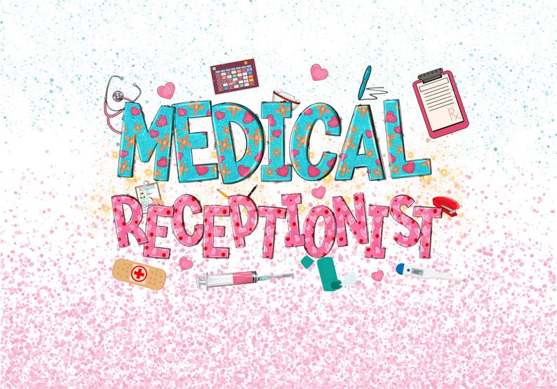 Medical Receptionist Tumbler Wrap Design (digital Download) - Etsy