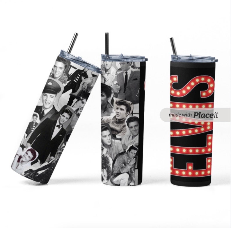 Elvis Tumbler Wrap: the King of Rock and Roll Design (digital Download ...