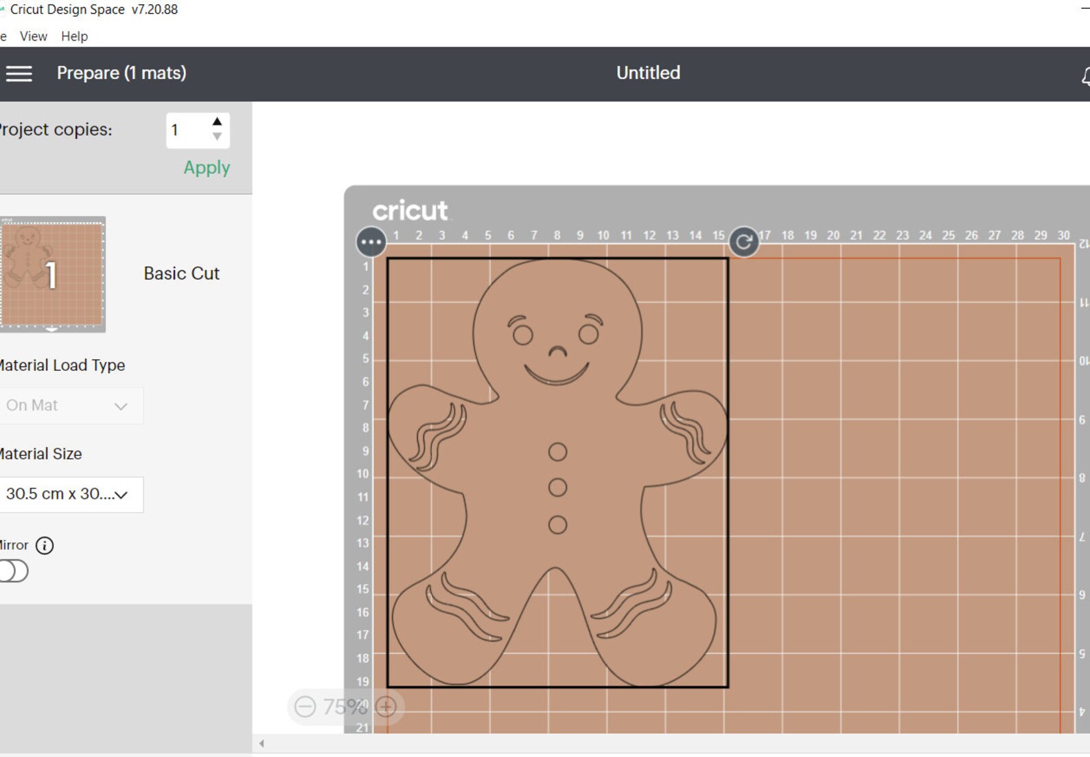 Gingerbread Man SVG PNG Digital Download - Printable - Simple Svg Cut ...