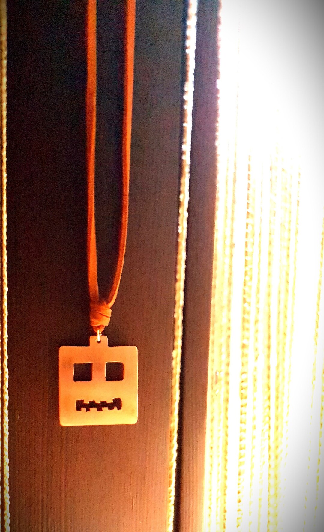 Halloween Minecraft Pumpkin Copper Necklace Minecraft Pumpkin - Etsy