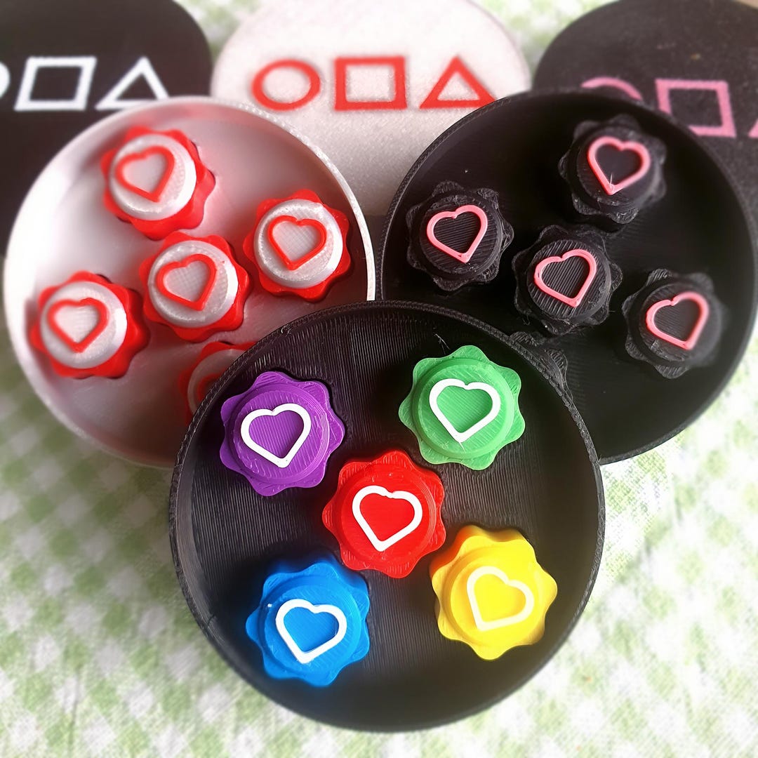 Gonggi Set Valentines Day Style Squid Game Inspired Traditional Korean ...