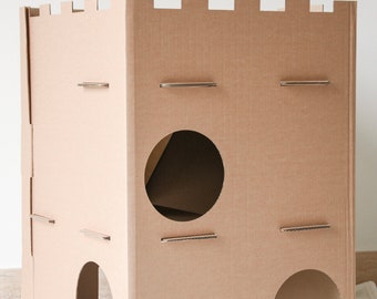 The Castle Corrugated Cardboard Castle for Bunny Rabbits & Cats - Etsy UK