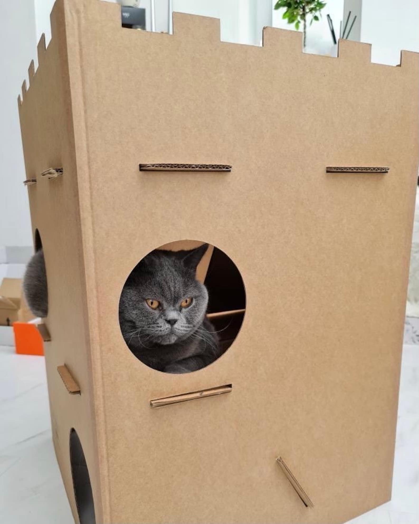 The Castle - Corrugated Cardboard Castle for Cats - Etsy UK