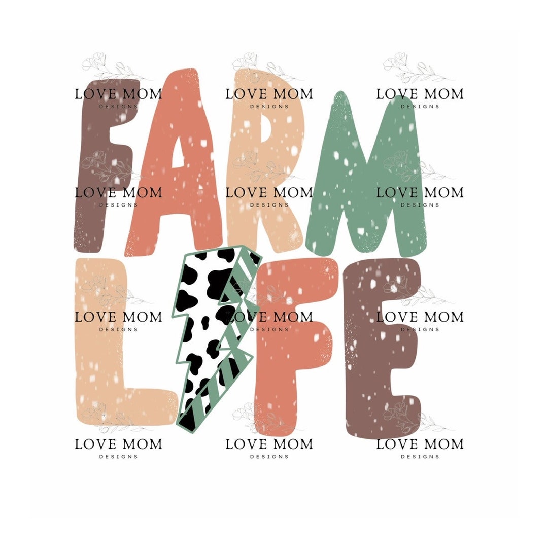 Farm Life, PNG, Sublimation Design. - Etsy