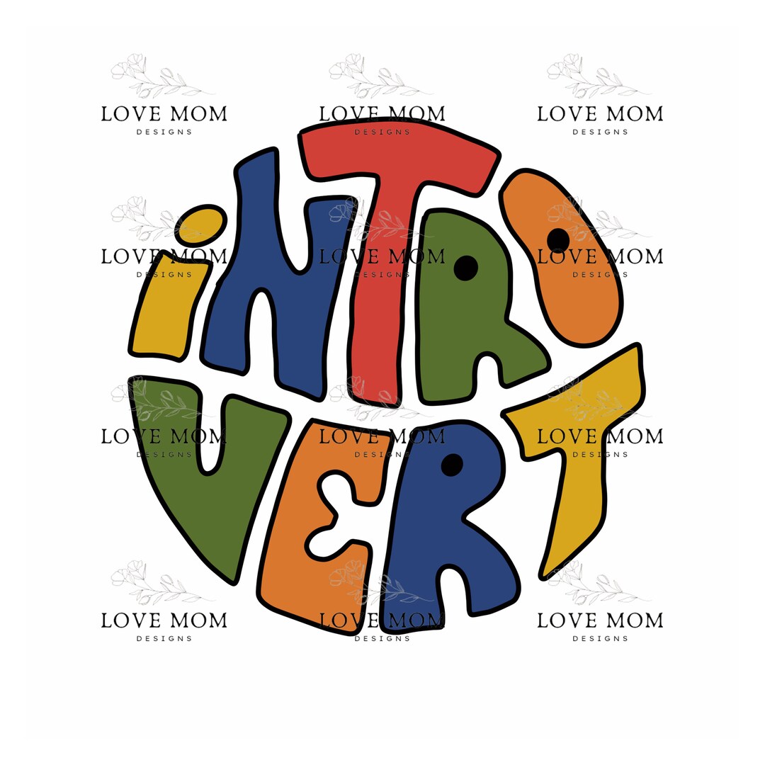 Introvert Png,sublimation Design. - Etsy