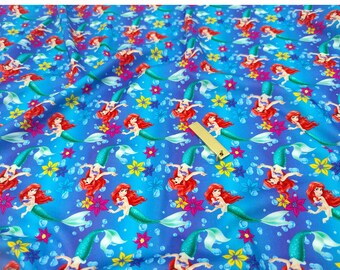 Ariel Little Mermaid Fabric - Etsy