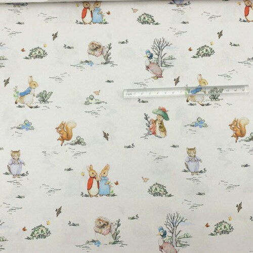 Peter Rabbit Fabric Beatrix Potter Fabric Fabric by the Yard - Etsy