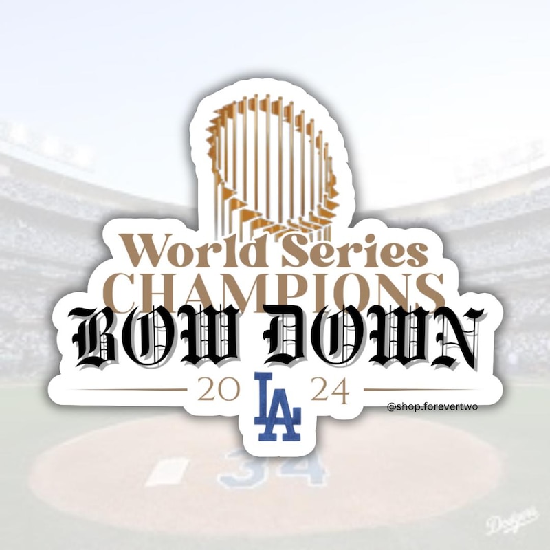 Dodgers 2024 world series sticker - Etsy.de