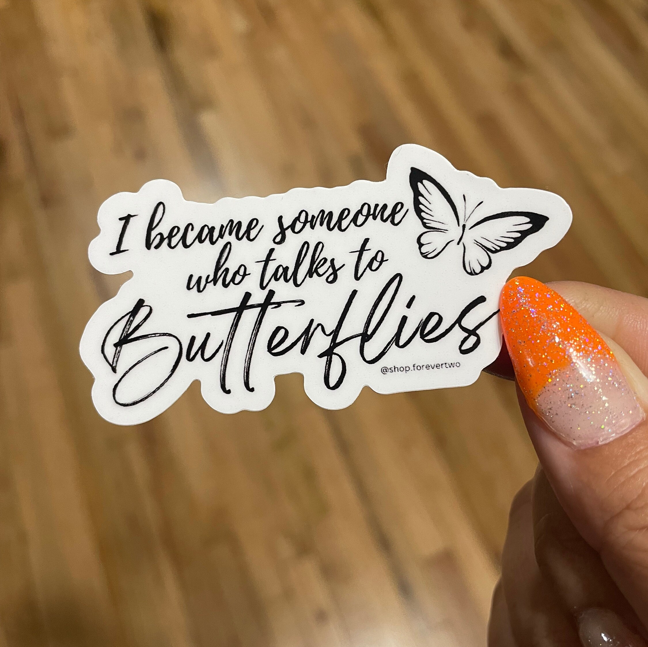 Talks to Butterflies Sticker Grief Loss - Etsy