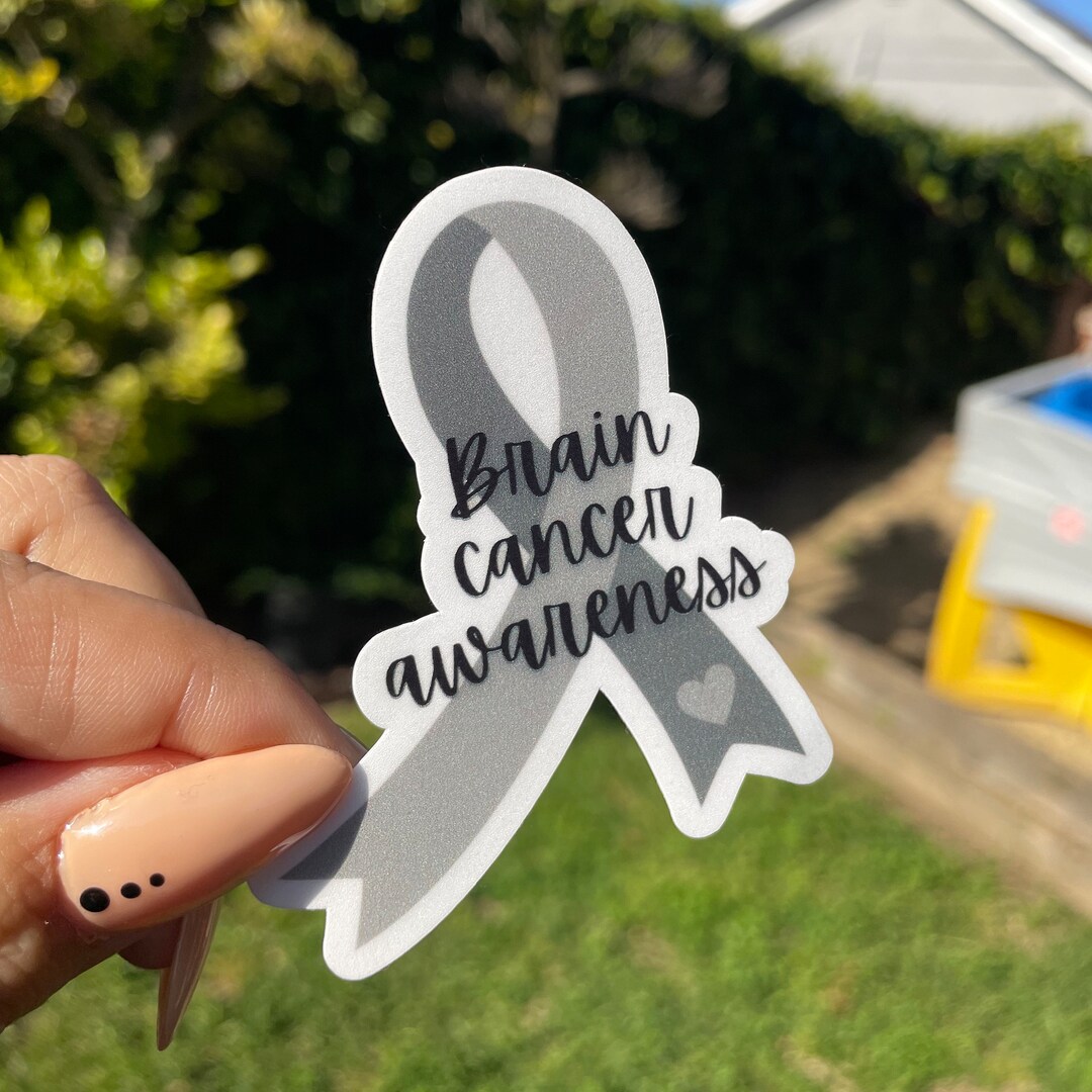 Brain Cancer Awareness Sticker | Pediatric Cancer - Etsy