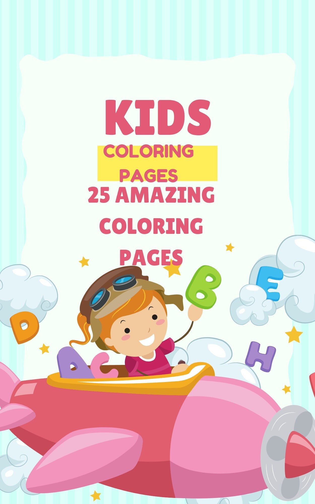 KIDS LEARNING COLORING Pages - Etsy