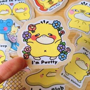 Cute Derpy Duck Stickers | Waterproof Laptop iPad Bullet Journal ...