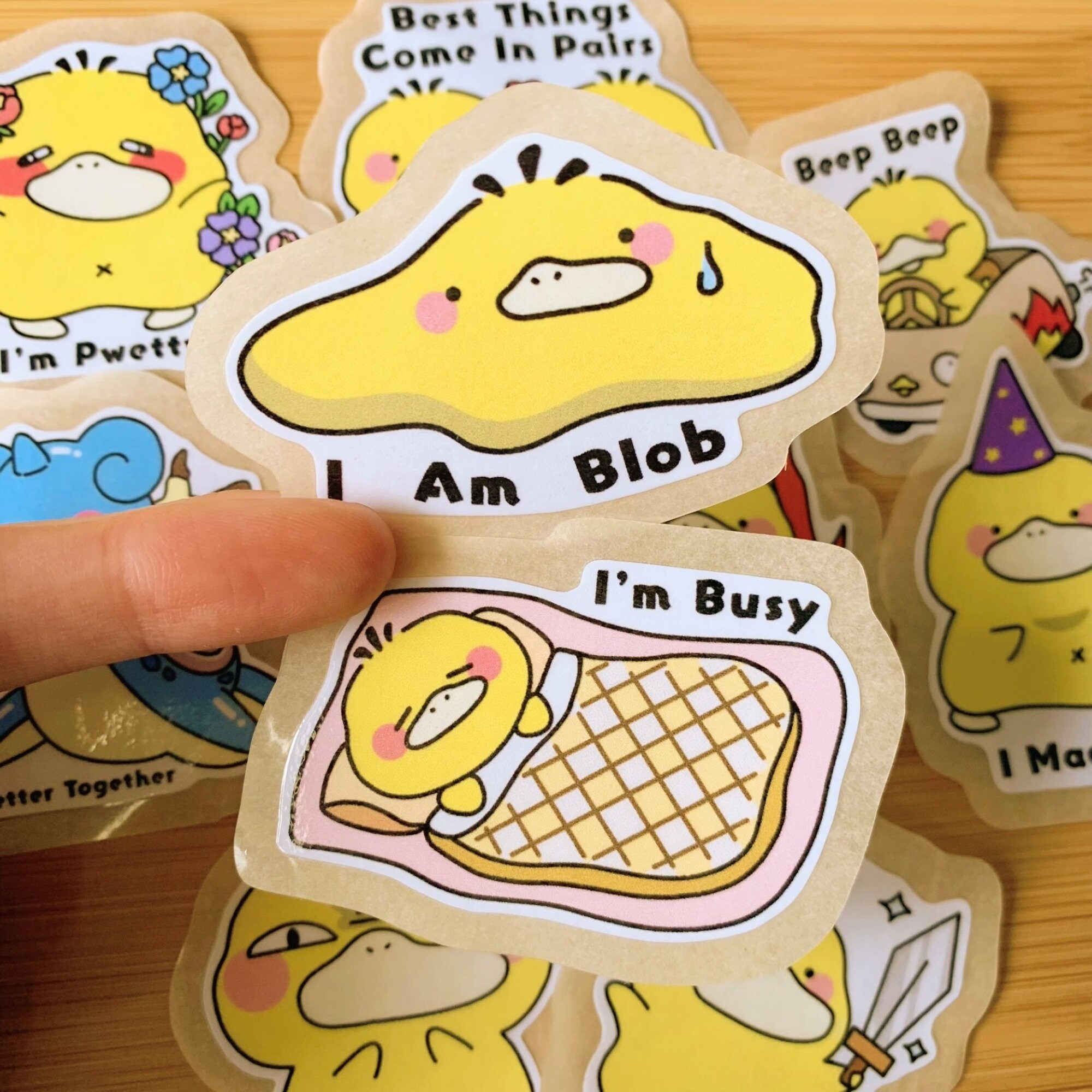 Cute Derpy Duck Stickers Waterproof Laptop Ipad Bullet - Etsy