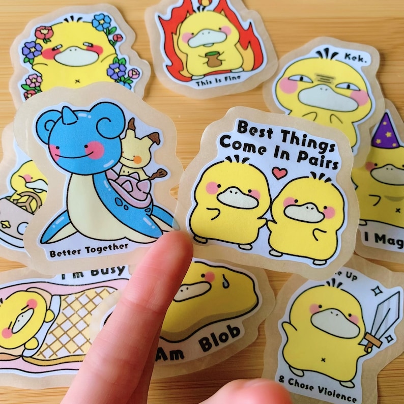 Cute Derpy Duck Stickers Waterproof Laptop Ipad Bullet - Etsy