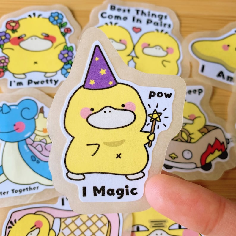 Cute Derpy Duck Stickers Waterproof Laptop Ipad Bullet - Etsy