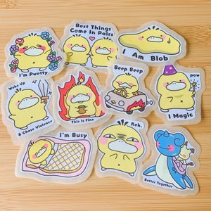 Cute Derpy Duck Stickers | Waterproof Laptop iPad Bullet Journal ...