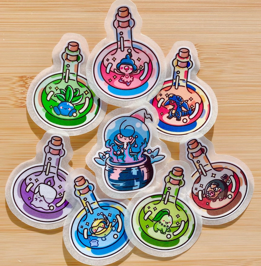 Cute Animal Potion Stickers | Waterproof Laptop iPad Bullet Journal ...