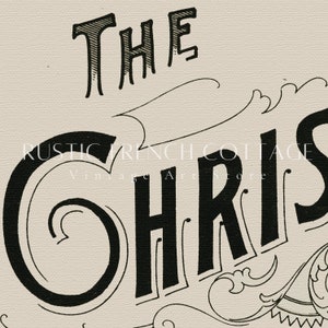 Antique Christmas Poster | Neutral Vintage Advertising Poster I Vintage ...