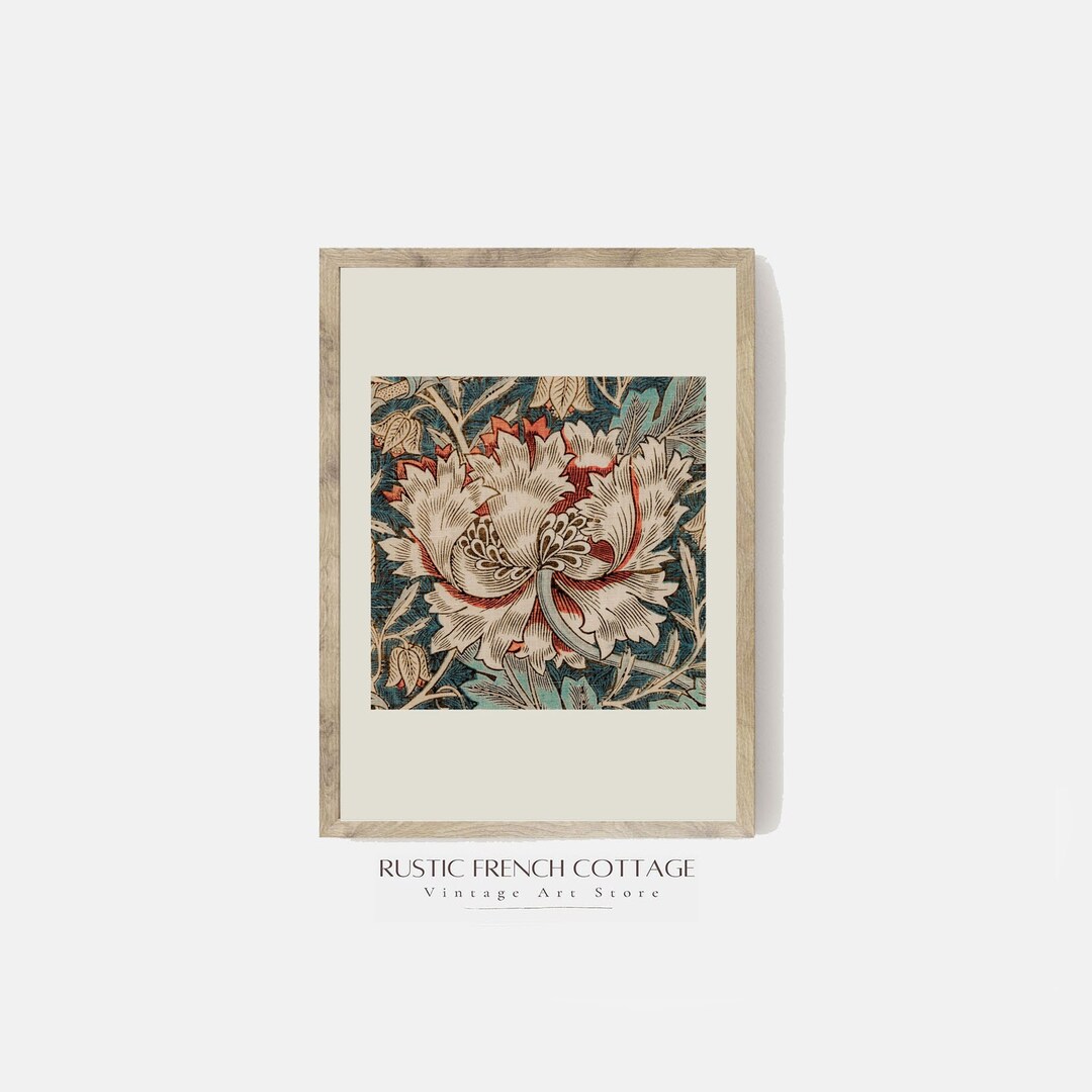 Old Textile Art Print Rustic Home Decor Living Room Art - Etsy