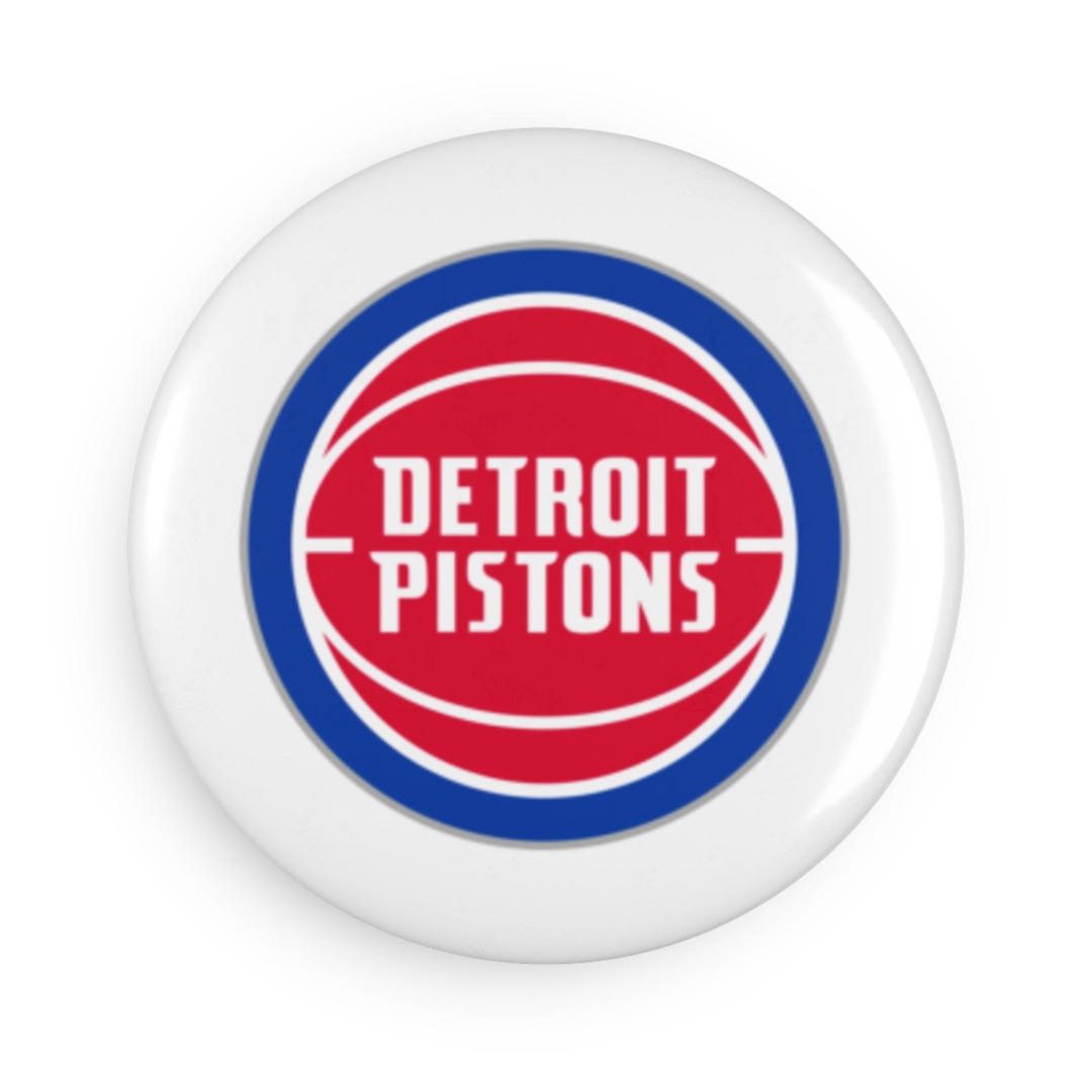 Detroit Pistons Button Magnet Set - Sports Fan Gifts, Basketball Decor ...