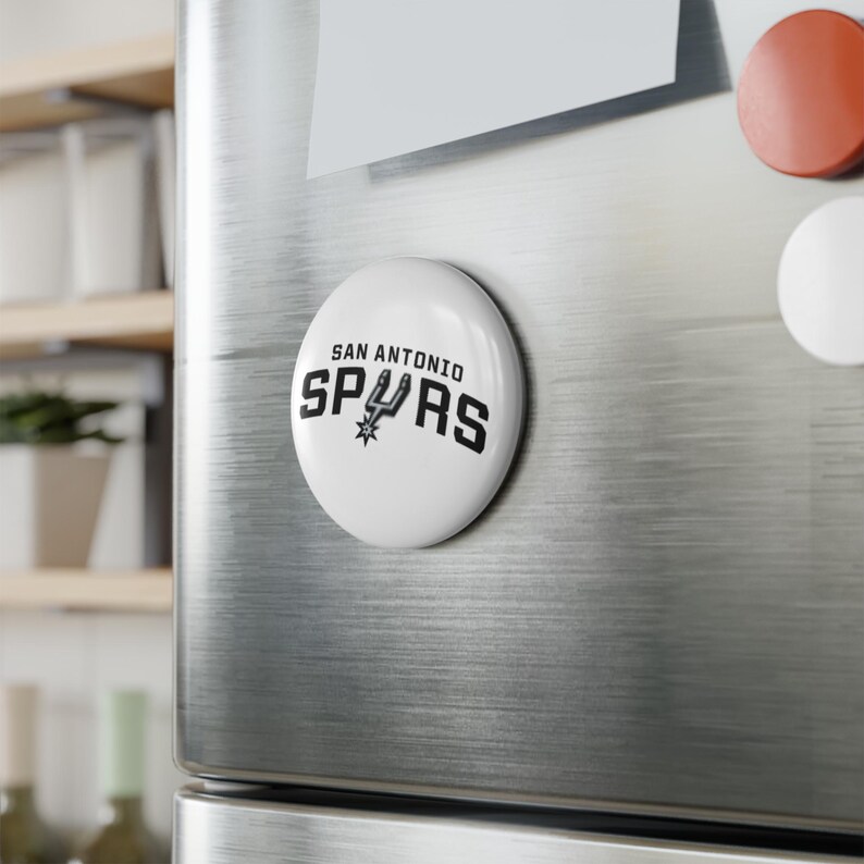 San Antonio Spurs Button Magnet, Sports Team Decor, NBA Fan Gift, Round ...