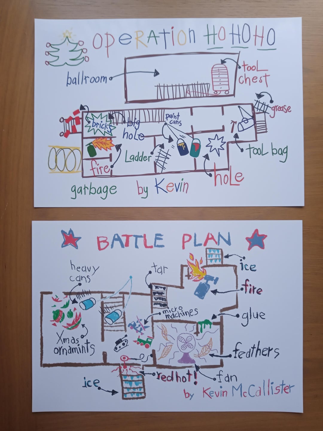Home Alone - Set of Battle Plan and Operation Ho Ho Ho Poster by Kevin ...