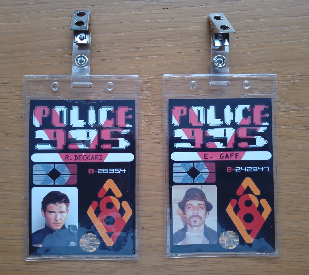 Blade Runner - Clip-on ID Photo Pass Badge Set Prop Collection Cosplay ...