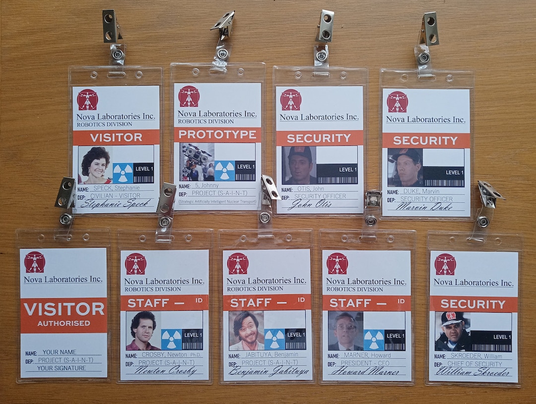 Short Circuit Nova Robotics Employee & Custom ID Badge - Clip-on ID ...