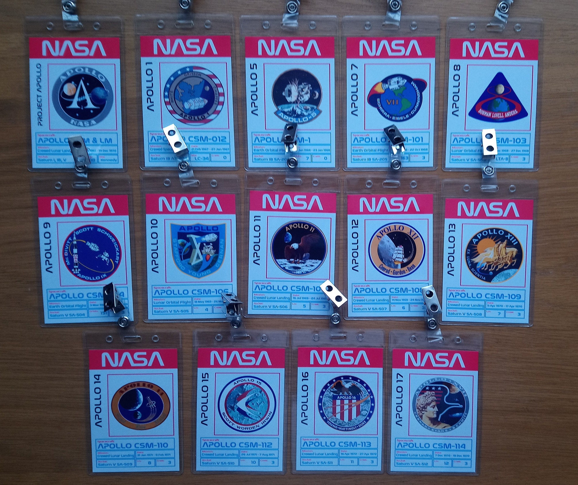 Neil Armstrong Nasa Employee Badge