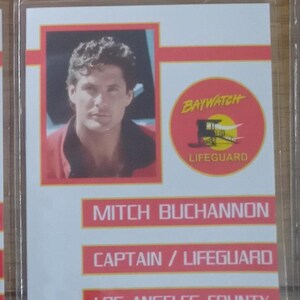 Baywatch Lifeguard Crew - Clip-on ID Photo Pass Badge Set Prop ...