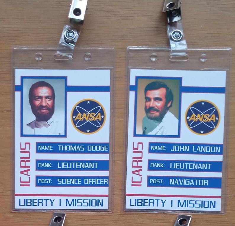 Planet of the Apes ANSA Icarus Liberty 1 Crew - Clip-on ID Photo Pass ...
