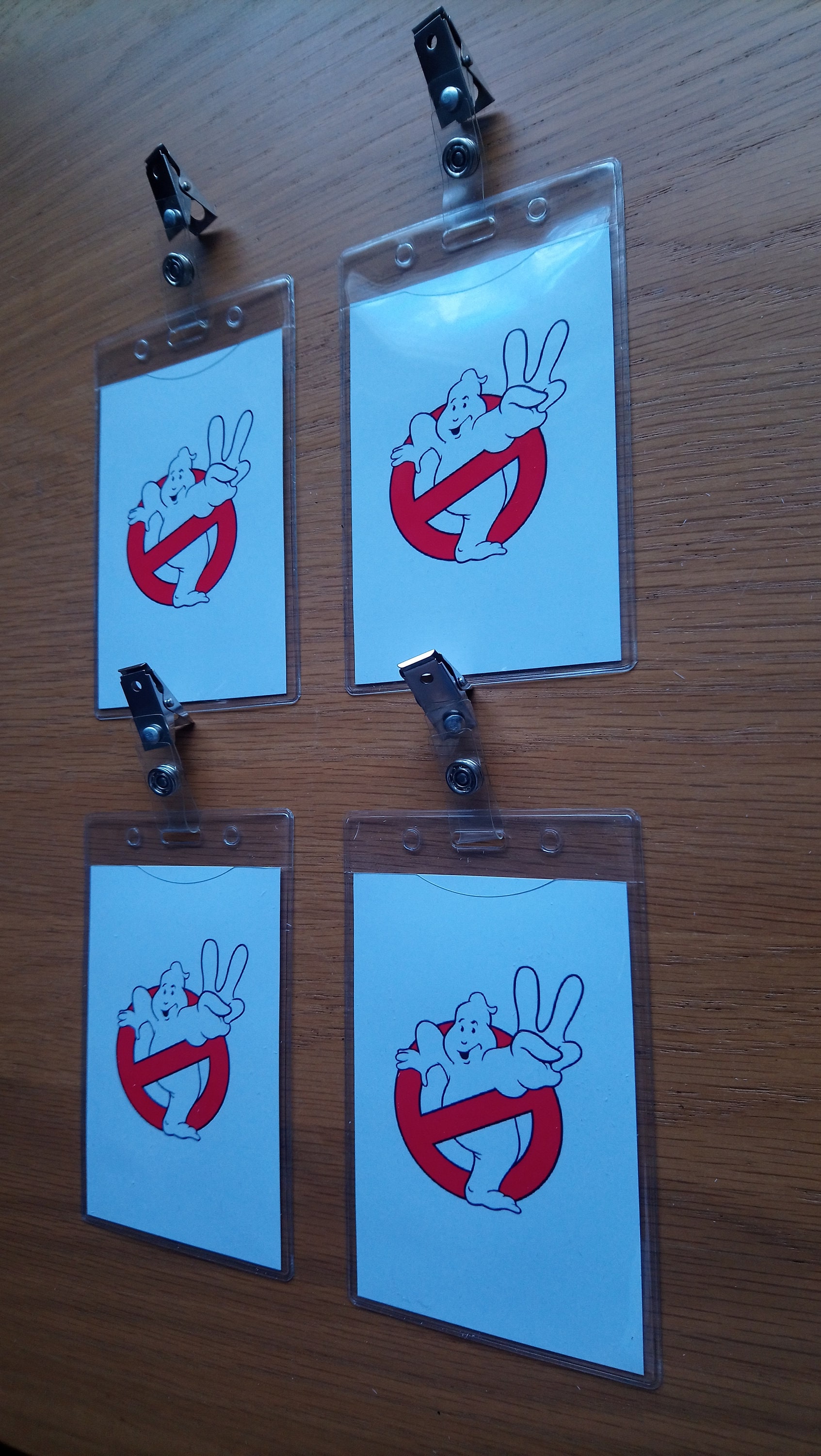 Ghostbusters Clip-on ID Photo Pass Badge Set Prop Collection - Etsy