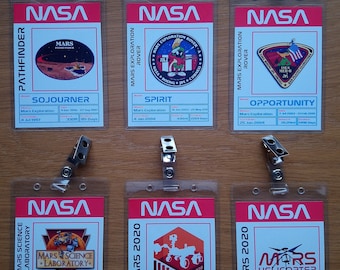 NASA Skylab Program Clip-on ID Photo Pass Badge Set Prop - Etsy