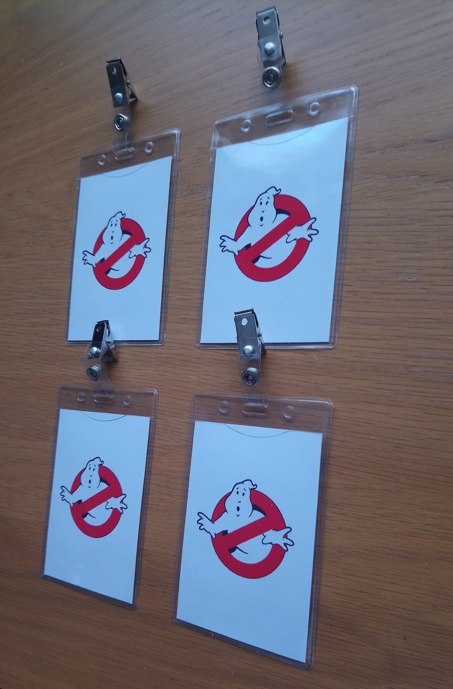 Ghostbusters - Clip-on ID Photo Pass Badge Set Prop Collection Cosplay ...