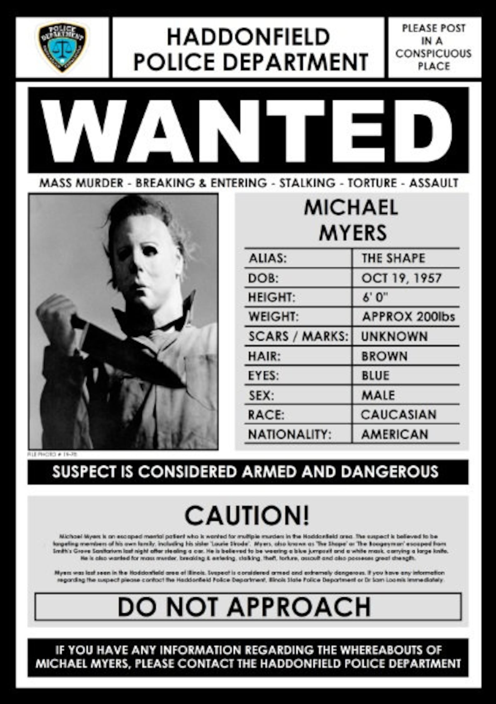 Various Rare Wanted Posters Collection A3 A4 Size Ghostface - Etsy