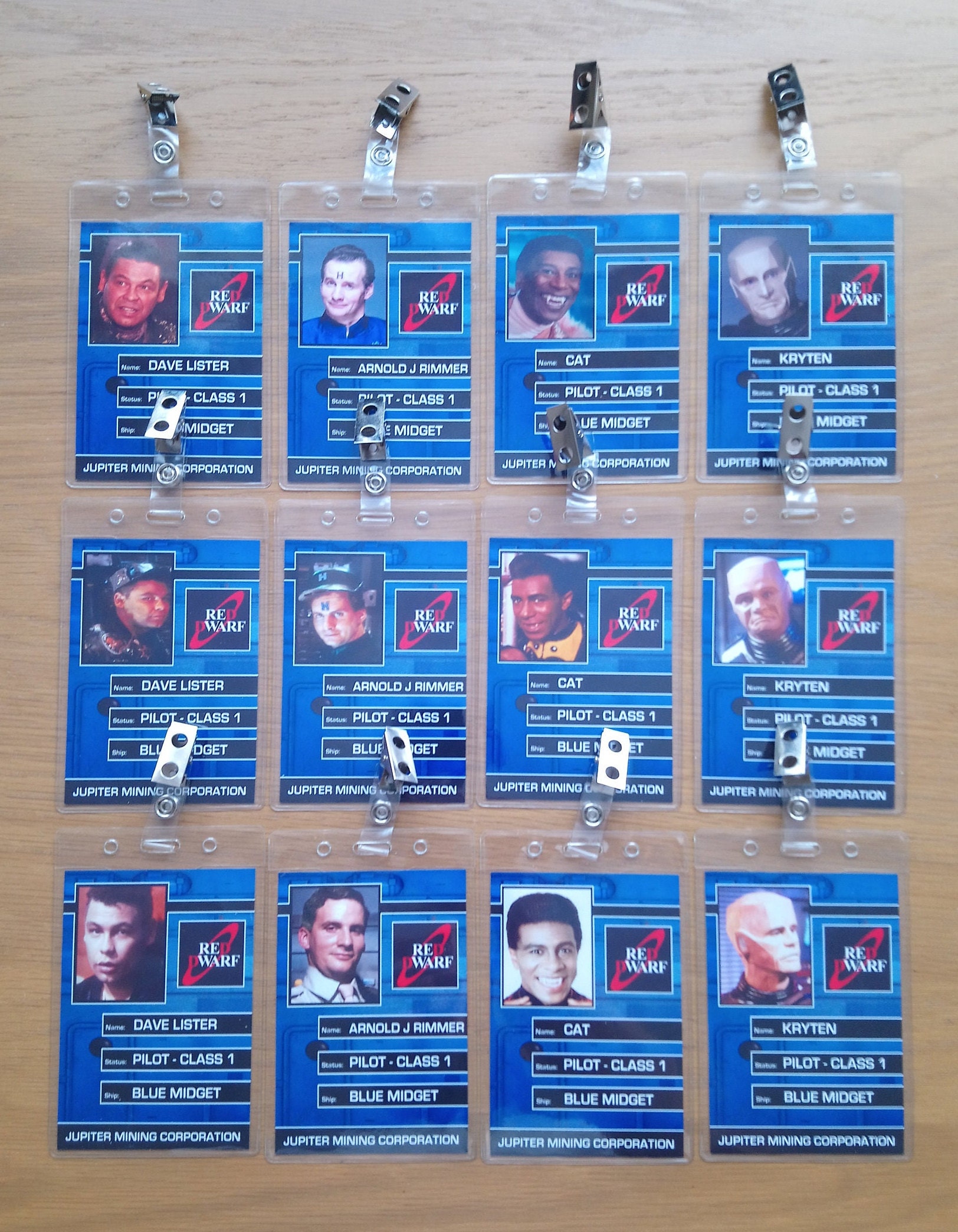 Red Dwarf JMC Clip-on ID Photo Pass Badge Set Prop - Etsy UK