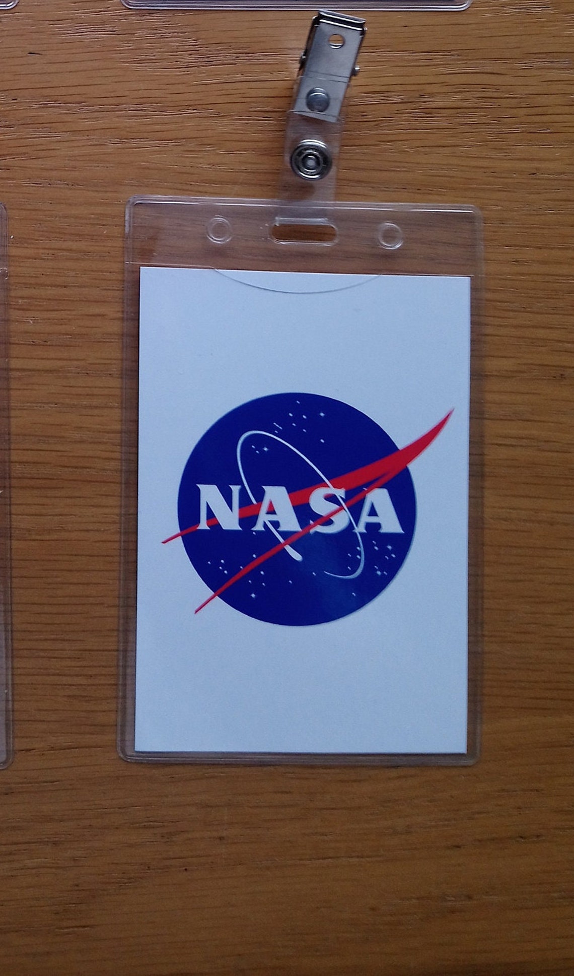 NASA ISS International Space Station Program Clip-on ID | Etsy
