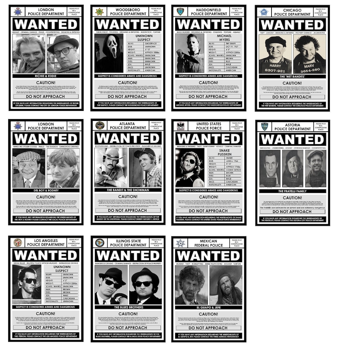 Americas Most Wanted Poster Template