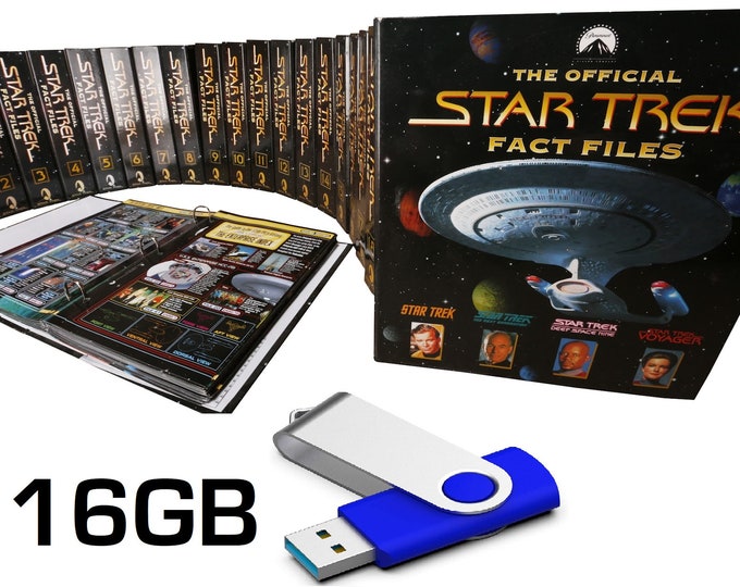 Star Trek Fact Files USB Memory Stick 16GB - Complete Collection - Etsy UK