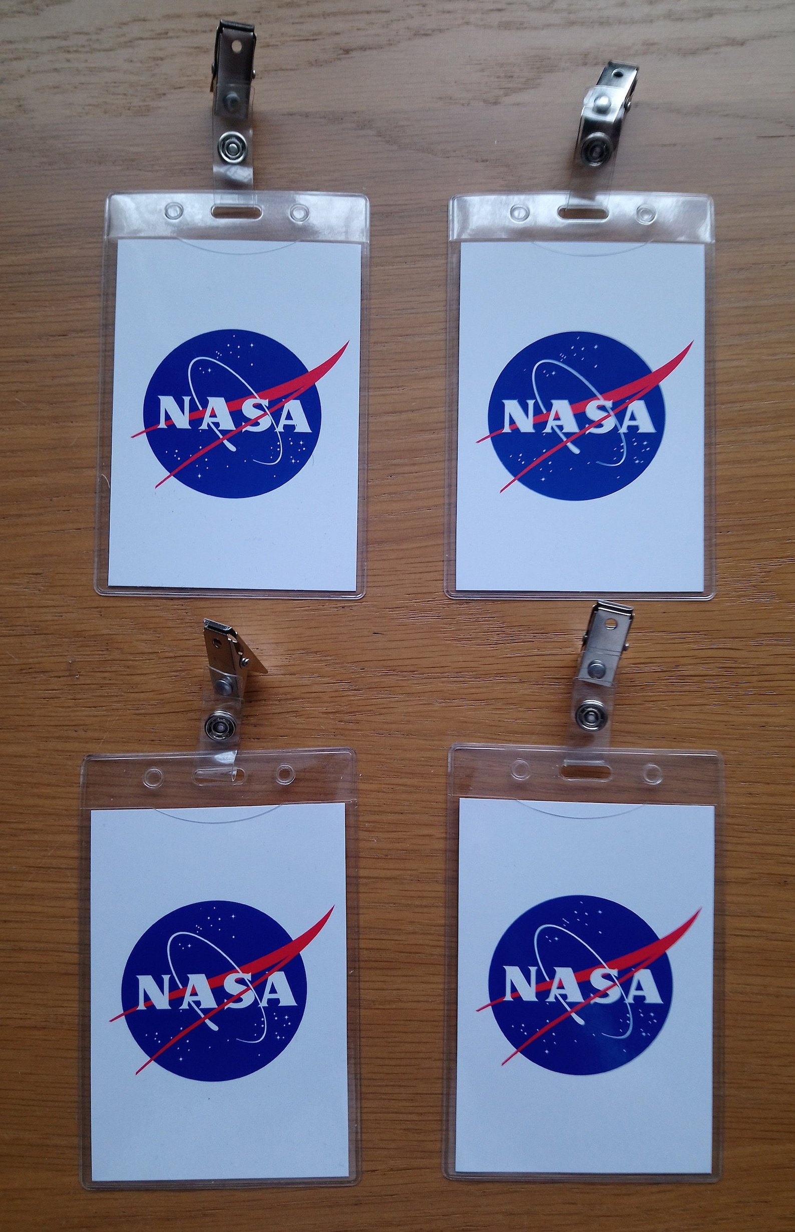 NASA Skylab Program - Clip-on ID Photo Pass Badge Set Prop Collection ...