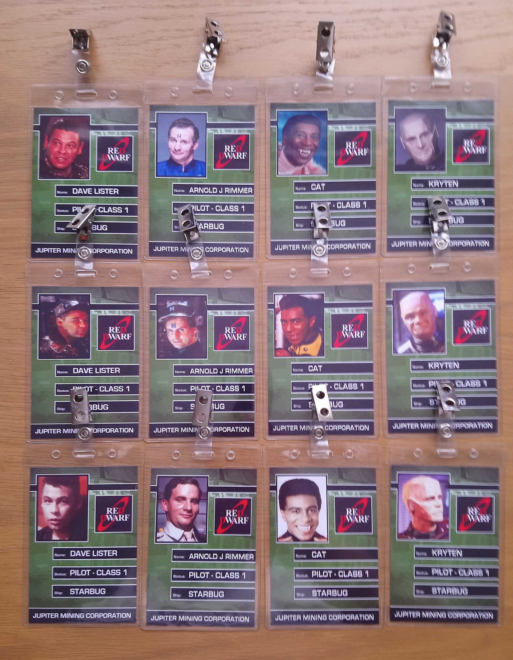 Red Dwarf JMC Clip-on ID Photo Pass Badge Set Prop - Etsy UK
